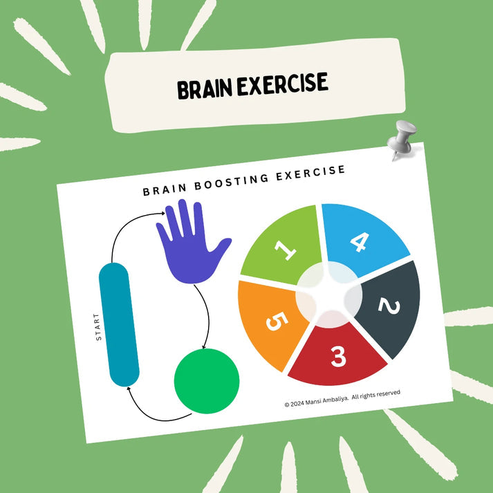 Brain Boosting Exercise Worksheets - Set of 5 (Digital Download)