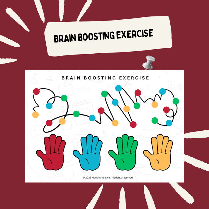 Brain Boosting Exercise Worksheets - Set of 5 (Digital Download)