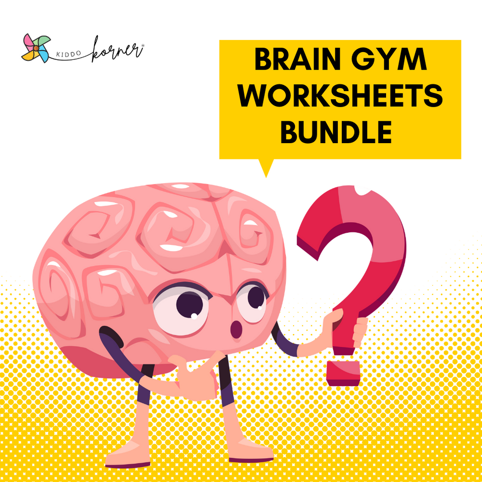 Brain Gym Worksheets Bundle - Set of 72 Worksheets (Digital Download)
