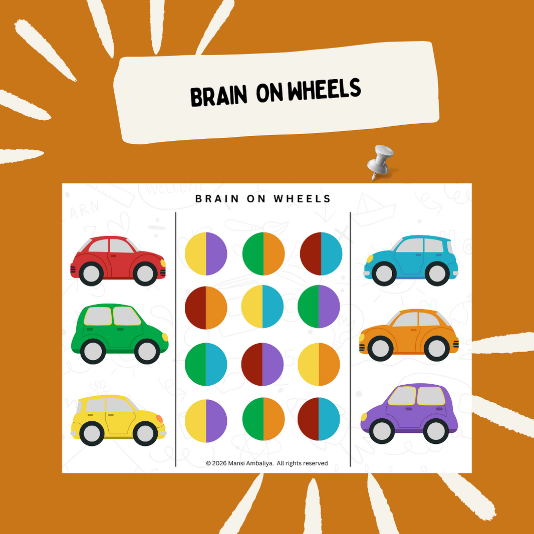 Brain on Wheels – Fun Brain Gym Activity for Kids (Digital Download)