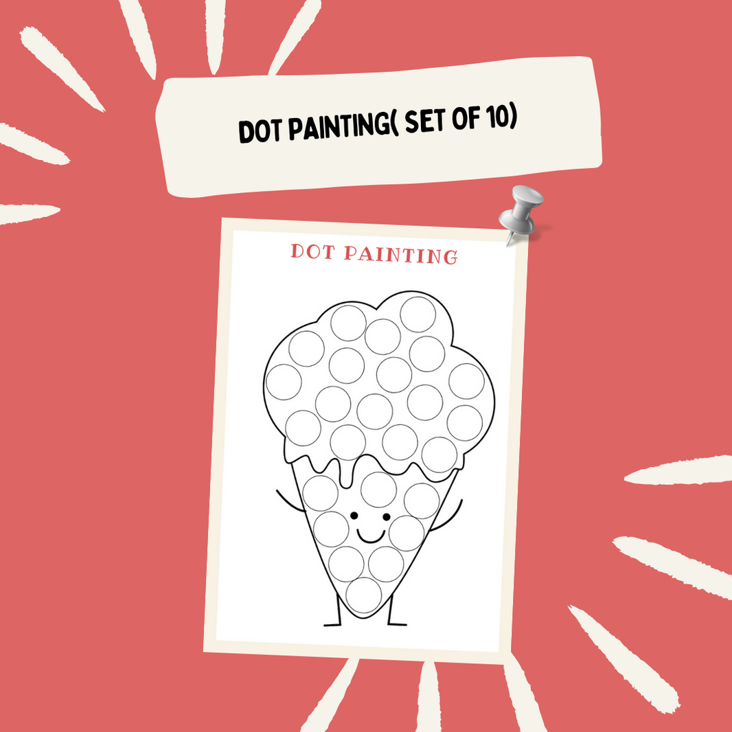 Dot Painting Worksheets - Set of 10 (Digital Download)