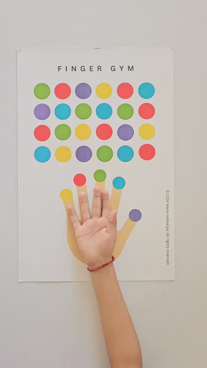 Finger Gym Worksheets - Set of 5 (Digital Download)