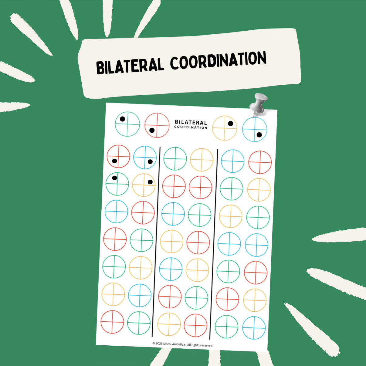 Bilateral Coordination Activity for Kids (Digital Download)