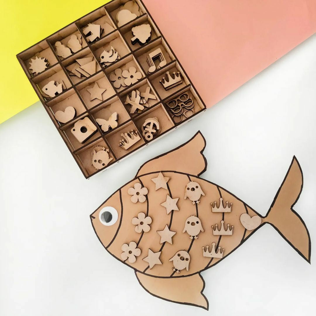 Wooden Cutouts Kit for Art and Craft