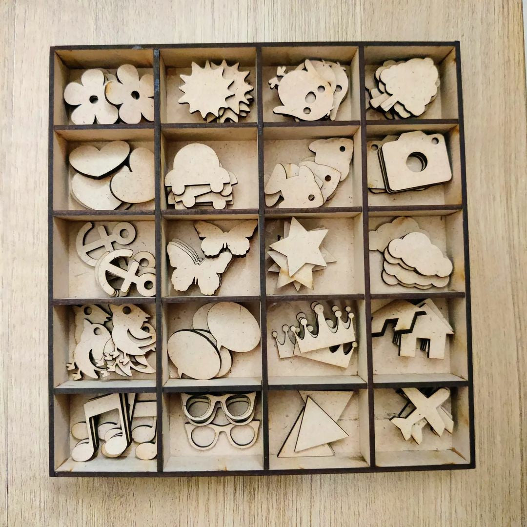 Wooden Cutouts Kit for Art and Craft
