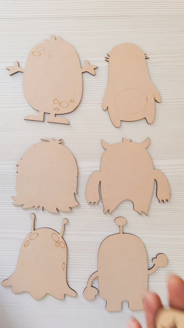 Monster Theme DIY Fridge Magnets Color Art Kit